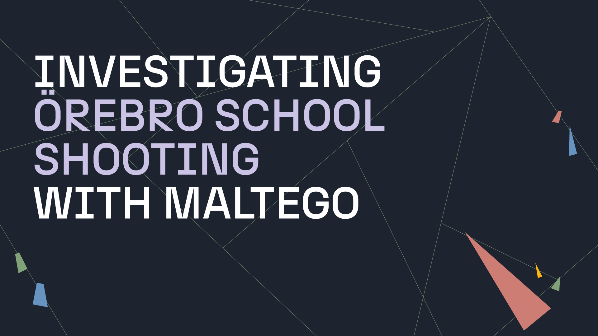 Pattern of Life Analysis with Maltego